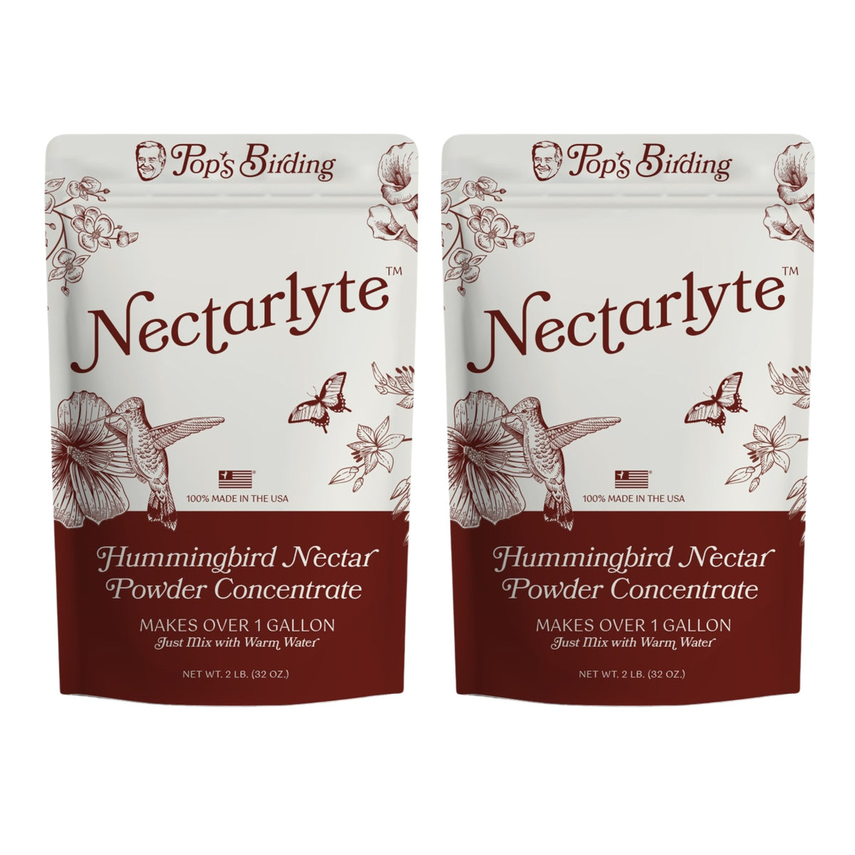 Pop's® Nectarlyte® Hummingbird Nectar, Powder Concentrate - 2lb – Pop's ...
